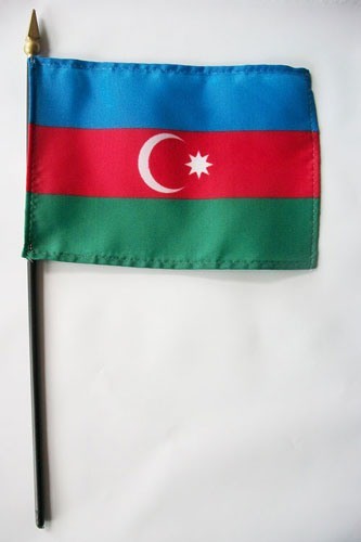 Azerbaijan Mounted Flags 4in x 6in| Buy Country Flags - 1-800 Flags